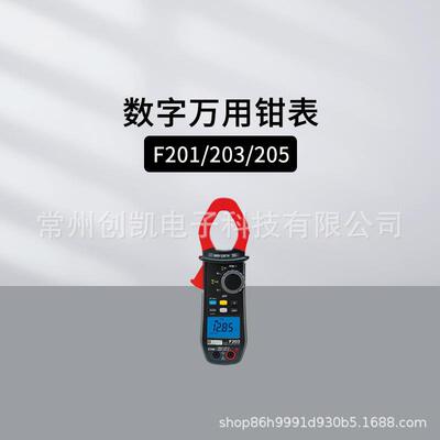 法国CA TRMS数字万用钳表F201 F203 F205 高精度600A钳口直径34mm