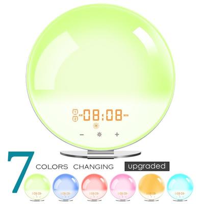 日出落七彩日拍拍小夜灯学奶生起床唤醒闹465钟儿睡童婴儿伴喂台