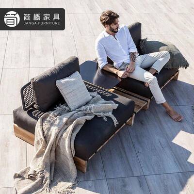 水户沙外沙发庭院具防晒防藤椅沙发藤编家休闲阳台小户型IPM实木