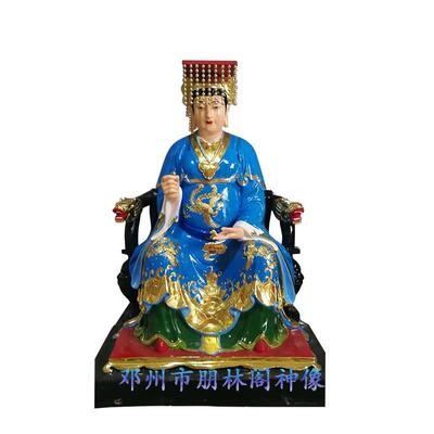 新款各类神像订购无极老母三霄仙子木雕玻璃钢塑像十二老母神