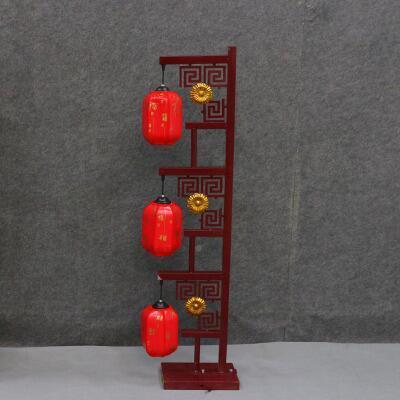 中风宫婚礼新中25678式路三联灯笼引屏国风布置汉唐灯婚庆道具摆