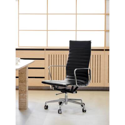 Eames电脑椅舒适久坐舒适办公椅真皮家居简单座椅休闲设计师转椅