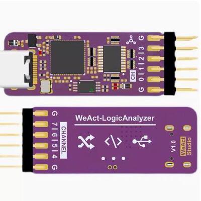 WeAct-LogicAnalyzerUSB逻辑分析仪24Mhz8ch通道FPGA调试开源