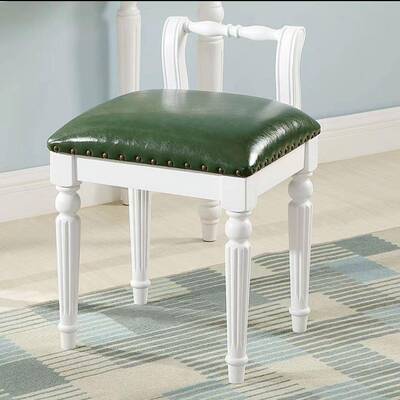 梳美式妆凳欧凳式全实木42369化妆梳妆台椅子布艺软包主方凳公凳