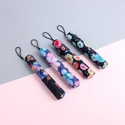 现货SZ164碳纤超轻20D超薄数码印花95克二两伞羽毛伞晴雨伞RECHAR