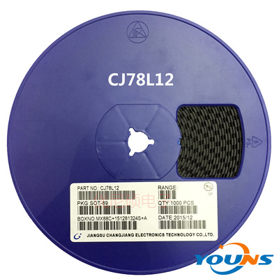 长电 贴片三极管 CJ78L05 L78L05  3% 5V SOT-89  三端稳压管