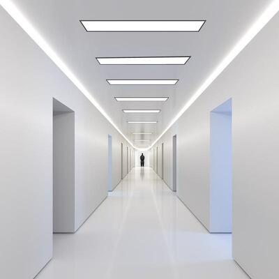 LED办公20064条室工灯吊线灯商业办工程照明通灯健身方房餐厅灯形