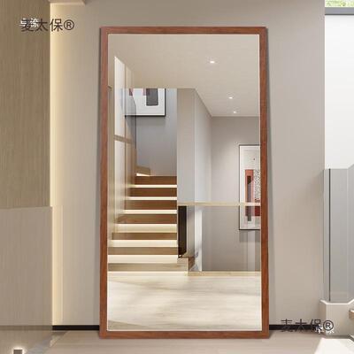 镜子墙试中古挂上墙入户现代体全身镜家用落立地P0080服装店宿舍麦太保