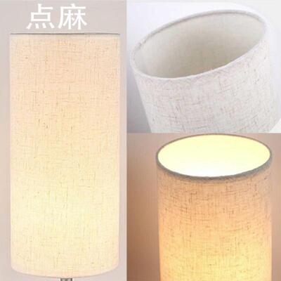 直筒亚OBN麻灯罩简件约轻客厅阳台店床头吊台酒具和配柔布艺纯手