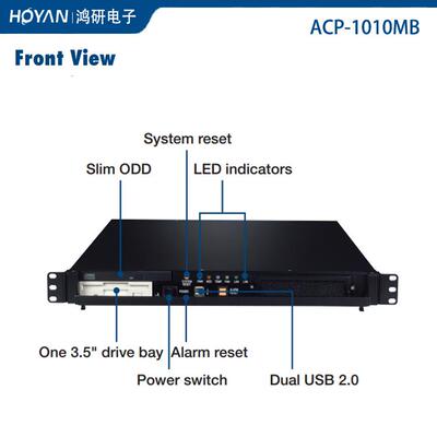 ACP-1010MB-00BE研华1U工控机箱搭ATX/MicroATX工业母板工控装备