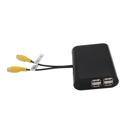 多功能USB转CVBS车载视频输出盒USB扩展坞支持SD卡数据读取