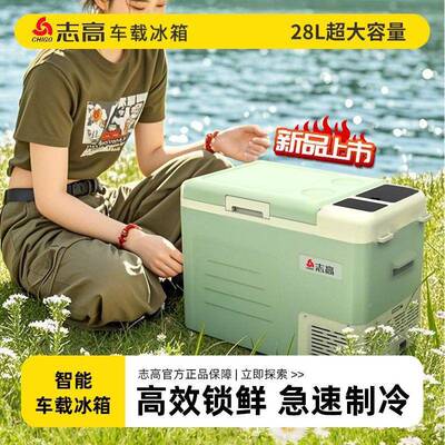 车载箱压缩v机制626冷小冻冷藏12v24220伏通用家用货冰车型冰柜