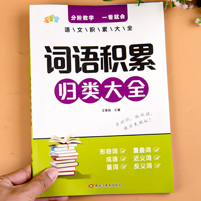 小学词语积累归类大全带拼音小学生一年级二年级三四五六年级词语积累本好词好句作文金句aabb abb abab 式词语叠词量词训练大全