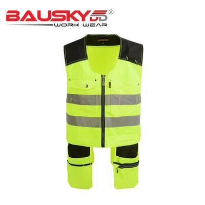 保世基涤棉多兜反光马甲工作高警示背心户外休闲多功能坎肩