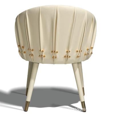 意式餐椅家休用高档设计师椅现代餐简约靠背椅74930奢闲椅轻梳妆