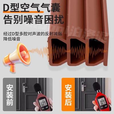 入户专用密封缝防30168风隔音超静音胶条防盗门防门撞防尘防条漏
