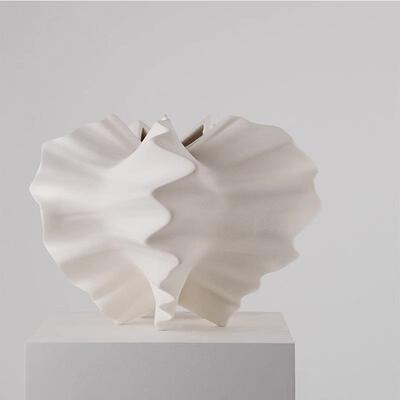 EWL简样约瓶现代简板极间民宿餐桌电视柜异形陶瓷花软装花器饰品