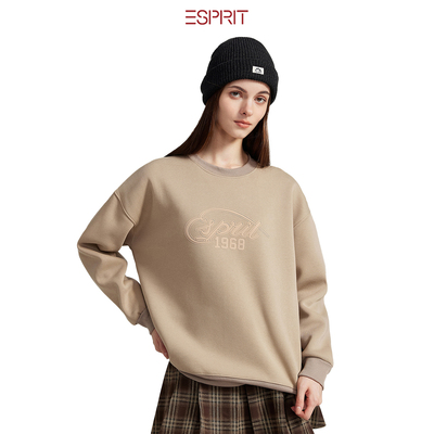 ESPRIT加绒加厚保暖印花卫衣