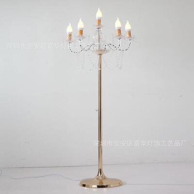 婚庆道具亚克力水晶TDZ引台灯婚礼装饰蜡烛酒店家居铁路艺浪漫摆