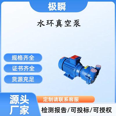 极瞬-水环真空泵诺2BV5161 铸铁不锈钢叶轮 耐腐蚀液环泵 真空引