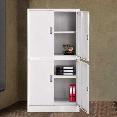 对通体双皮节文件柜铁办公开48225门文件柜料柜带锁财务档案储物资柜子