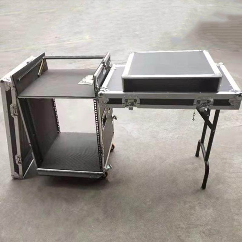 定做1u6u音响空航箱CPB机2柜功放调音台1话筒机柜舞台设备铝合金