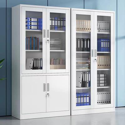 文件柜办公室资料档案柜柜铁柜加厚带锁财务凭证储柜物柜91041矮