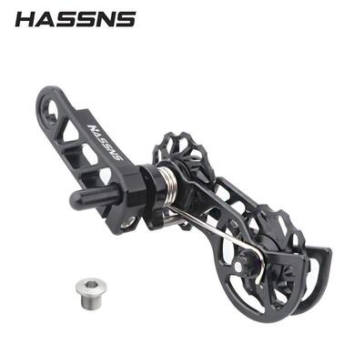 器H双A改SSNS导轮防掉链导链土坡HA土坡双车折叠车装单速拉链器铝