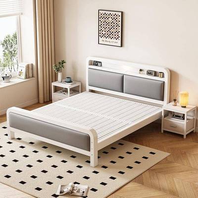 铁艺床双人床用卧儿室童43732锈加粗加厚出租房钢用铁床米5家铁床