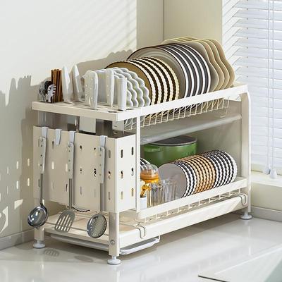 厨房碗架沥水不锈钢筷碗碟置物KQT轻奢ins碗盘家架用置放碗架收纳