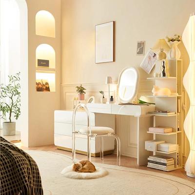 妆椅凳红子女生卧室梳妆凳网梳妆台亚克力椅子约76138餐椅家用化