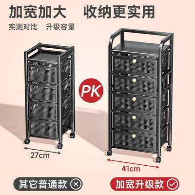 厨房物置物落地多层放果蔬菜篮架子家用收hzn25033小纳架子多功能