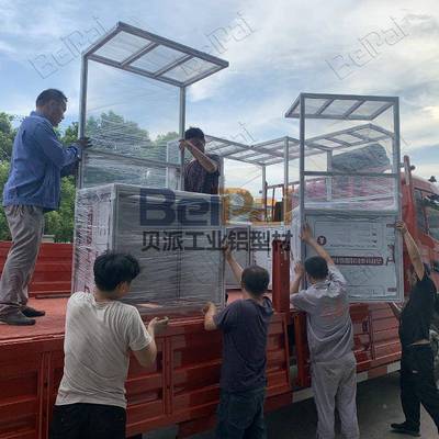 防作静电周转车EIC工业型材工台电子电器生产利条防护罩移流动铝