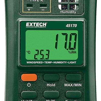 Extech 45170 四合一环境表(湿度-温-风速计-光)