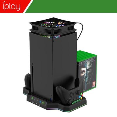 iplay直销Xbox主机散热底座带手柄座充功能+RGB炫彩流光灯效