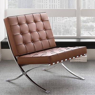 Barcelona巴塞罗那椅现代简约沙发椅设计师客厅沙发真皮休闲椅