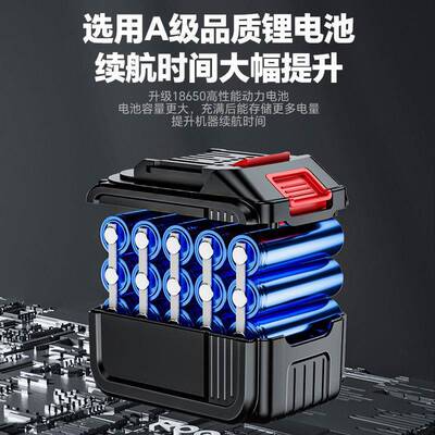 富格HXA刷充电动式锂电单手电锯家用小型手持链锯电锯柴户无外伐