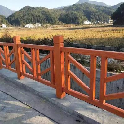 水泥仿木护栏河道景观防护栅栏新农村绿化公园栈道园艺混凝土栏杆