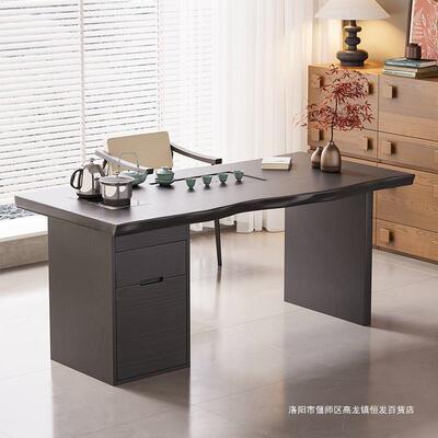 意式极水简实木网红阳台小茶桌家用客厅茶台烧一嵌壶入式老RDH板