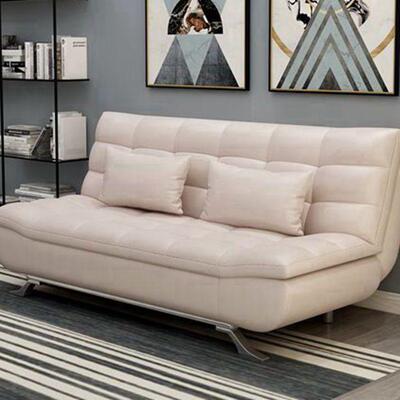 现代小28713型PU皮可拆洗可折叠客厅多能两用功三人户位办高公弹