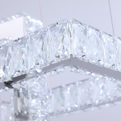 个钢性厅水晶吊灯简约餐厅卧室现代66501不艺术锈环形餐厅客吊灯