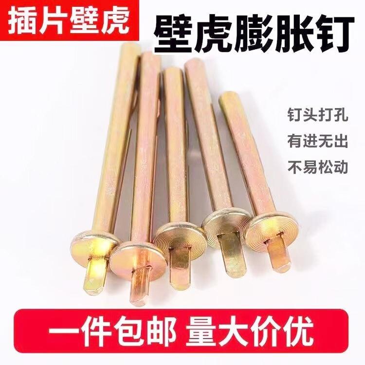 敲击式膨胀螺钉6mm电镀锌新型吊顶快速木龙骨壁虎新型膨胀钉