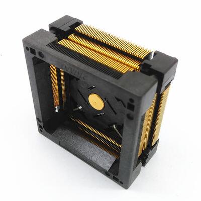 HIVYOLU厂家现货OQT-176-0.5-06镀双触点金老化座编程QFP1M76测试