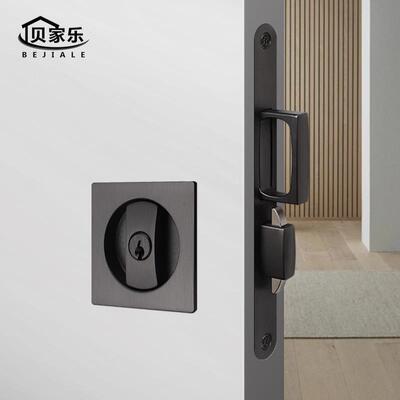 口袋门移门锁浴钩室31301卫生间木质袋推拉门拉锁家用暗口藏平手