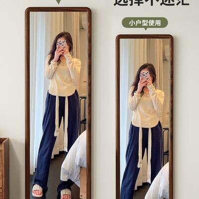 实F9768MT6木子全身镜落地家用女生卧室穿镜镜衣镜服装店试衣镜挂