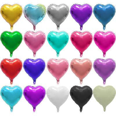 ChristmasHalloween100HeartAluminumFoilBalloons18Inch
