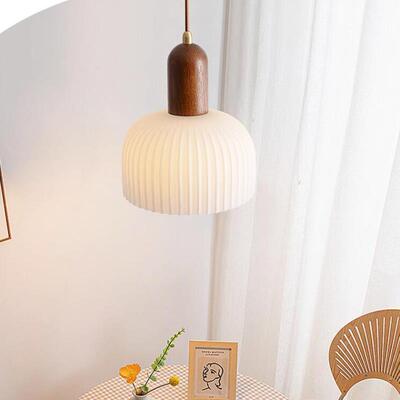 4I卧室床头园小宿吊灯餐简约厅灯法式中古复73136古田日式单头民