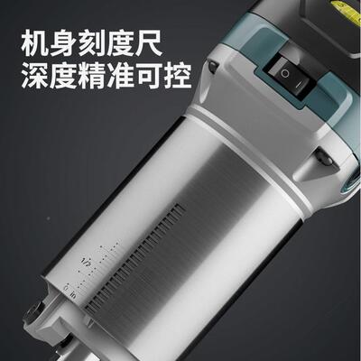 修德进口闽立修边机二合BQM一开槽机开木工装工具孔多功能雕刻机