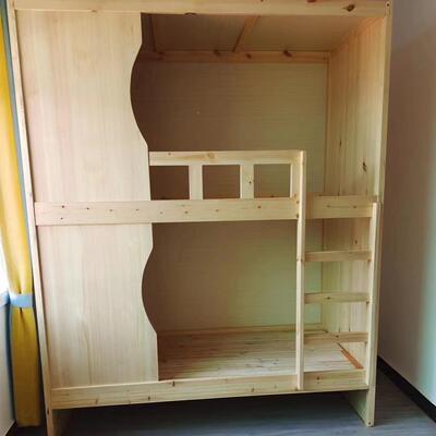 1上KEO下床同米宽高低松木木橡子母床儿童双层床上下铺床可定尺寸