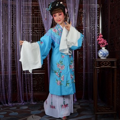 越剧戏服花旦戏服越剧黄梅戏曲小旦花旦青衣披碧玉簪严兰贞女对披